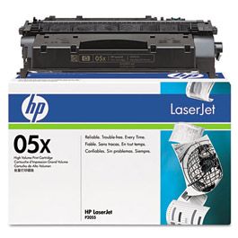 Genuine HP 05X (CE505X) Black High Yield Toner Cartridge by HP ...