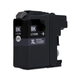 Compatible Brother LC103BK (XL Series) Black High Yield Ink Cartridge ...